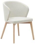 Krémové čalouněné jídelní křeslo Darice – Kave Home