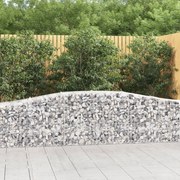 Klenuté gabionové koše 15 ks 400x50x60/80 cm pozinkované železo 3145939