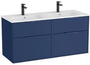 Roca Optica koupelnová skříňka s dvojumyvadlem 120x58x45,5 cm modrá mat OPT1202ZM