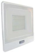 LED Reflektor se senzorem LED/50W/230V 4000K IP65 bílá