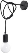 Sollux Lighting Nástěnné svítidlo EDISON černé