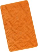 Koupelnová předložka před vanu 60x100cm bludiště oranžové