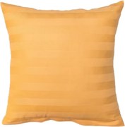 DADKA Povlak na polštář atlas grádl okrový proužek 2,5 cm Rozměr 40x40