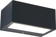 LUTEC LED nást. svítidlo GEMINI tm. šedé 10,5W 700lm 4000K IP54 65x140x89mm