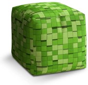 Sablio Taburet Cube Green Blocks 3D: 40x40x40 cm