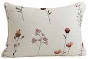 MK Lůžkoviny Mušelínový povlak na polštář 50 x 70 cm - Vlčí máky béžové