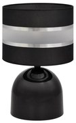 Stolní lampa HELEN 1xE27/15W/230V černá/stříbrná