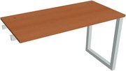 Hobis Kancelářský pracovní stůl k řetězení Hobis UEO 1200R, bílá RAL 9016, deskaakát