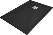 Mexen Stone+ obdélníkový kompozitní sprchový kout 100 x 70 cm, černý - 44707010