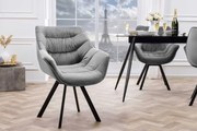 Designová otočná jídelní židle Miramar Luxury samet seda
