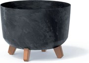 PRO Květináč GRACIA BETON EFFECT 29 cm antracit