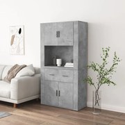 Skříň highboard betonově šedá kompozitní dřevo 3185371