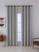 MK Lůžkoviny Blackout závěsy Ricardo krémové - 140 x 250 cm (2ks) - kroužky