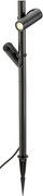 LA 1007869 HELIA SLIM Pole double LED, venkovní stojací lampa, černá IP65 3000K - BIG WHITE (SLV)
