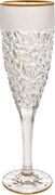 BOHEMIA JIHLAVA NICOLETTE GOLD/MAT SKLENICE NA ŠAMPAŇSKÉ 180ML SADA 6KS