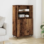 Skříň highboard old wood 60 x 36 x 110 cm kompozitní dřevo