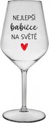 NEJLEPŠÍ BABIČCE NA SVĚTĚ - čirá nerozbitná sklenice na víno 470 ml