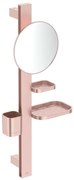 Ideal Standard ALU+ - Kosmetické zrcátko s poličkou a pohárkem na kartáčky a pastu, rosé BD589RO