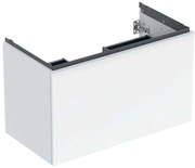 Geberit Acanto - Umyvadlová skříňka, 89x54x48 cm, 2 zásuvky, lesklá bílá 503.005.01.1
