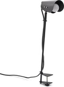 Černá kovová stolní lampa s klipem (výška 51 cm) Jula – Kave Home