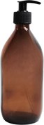 Dávkovač mýdla MONA 500 ml s černým vroubkovaným dávkovačem