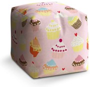 Sablio Taburet Cube Muffiny: 40x40x40 cm