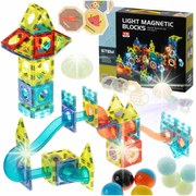 Creative Corner Svítící magnetická kuličková dráha 75el