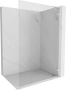 Mexen, Mexen Lunar L sprchová stěna pravá 110 x 200 cm, průhledná 8 mm, broušený nikl - 830L-110-000-97-00-P