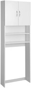 Aqualine, SIMPLEX ECO skříňka za pračku 63x25x190cm, bílá, SIME715