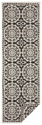 Černo-krémový venkovní koberec NORTHRUGS Jardin, 80 x 250 cm
