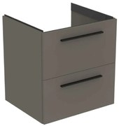 Ideal Standard i.Life B - Umyvadlová skříňka 60x63x51 cm, 2 zásuvky, šedý matný křemen T5270NG