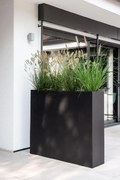 Dělící květináč ELEMENTO, sklolaminát, šířka 117 cm, antracit