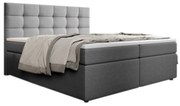Čalouněná postel boxspring PALMA + vrchní matrace, 160x200, inari 91