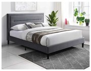 Postel Lune Velvet 160 cm, šedá