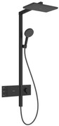 Hansgrohe Raindance Alive Q - Sprchový set s termostatem, 21x34 cm, 3 proudy, matná černá 24590670
