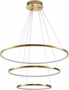 Závěsná lampa Circle Slim 40+60+80 Led zlatá 40 cm 60 cm 80 cm