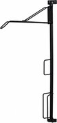 KACERLE KS-750 – nástěnný otočný stojan na kolo do 50 kg Pro šířku pláště kola: do 7 cm (2,8") e-kola a 29" kola, Varianta: bez oka k uzamčení