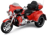 Maisto harley-davidson trikes - cvo tri glide 2021 1:12 červená