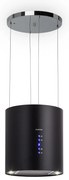 Klarstein Barett, digestoř, 35 cm, ostrůvková, 522 m³/h, LED, filtr s aktivním uhlím, černá
