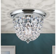 Orion DLU 1840/26-Křišťálové str. svítidlo PLAFOND 1xE27/40W/230V pr.26 cm chrom