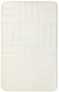 BO-MA, Protiskluzová koupelnová předložka 3D 667 cream, 50x80, bílá, koupelna