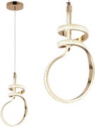 Toolight Toolight, LED závěsné svítidlo, 24W, 4000K, G071-CP, zlatá, OSW-08669