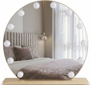 Rea Kosmetické zrcadlo 49x47 cm s regulovatelným LED osvětlením HOM-01803