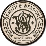 Plechová cedule Smith &amp; Wesson Round 28 cm