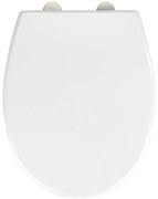 WENKO 24571100-WC sedátko VORNO NEO 46x37 cm bílá/stříbrná