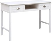 Psací stůl bílý 110 x 45 x 76 cm dřevo 284155