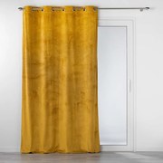 Žlutý sametový závěs 140x240 cm Analia – douceur d'intérieur