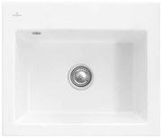 Villeroy & Boch Subway 60 - Keramický dřez 60x51 cm, CeramicPlus, Snow White 330901KG