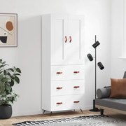 Skříň highboard bílá 69,5 x 34 x 180 cm kompozitní dřevo 3199721