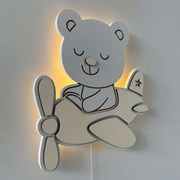 LED lampa Medvěd v letadle – Dětské noční světlo na zeď | SENTOP LED0592